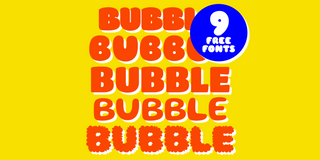 9 free bubble fonts on Google Fonts (sorted by popularity) – Mojomox