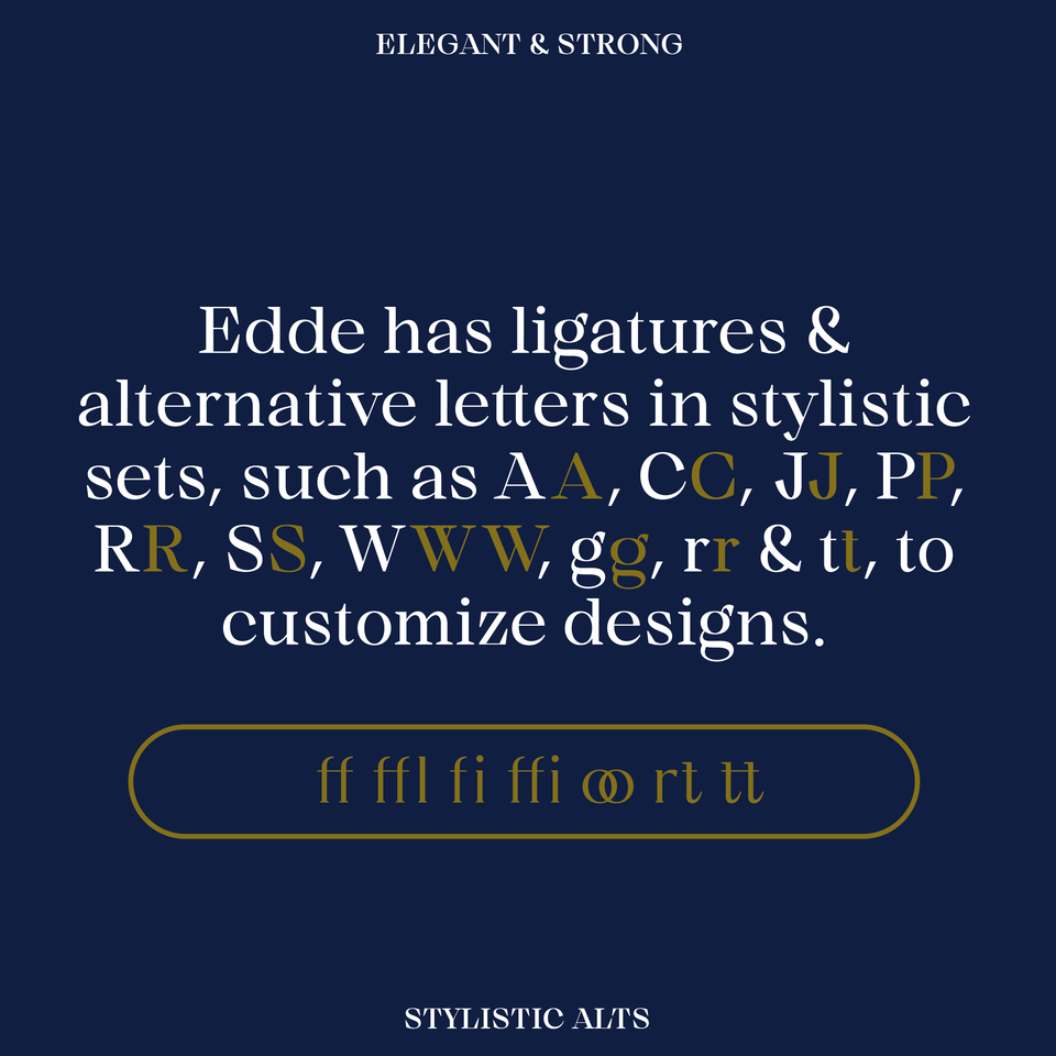 Edde—Strong serif font for craft & heritage – Mojomox