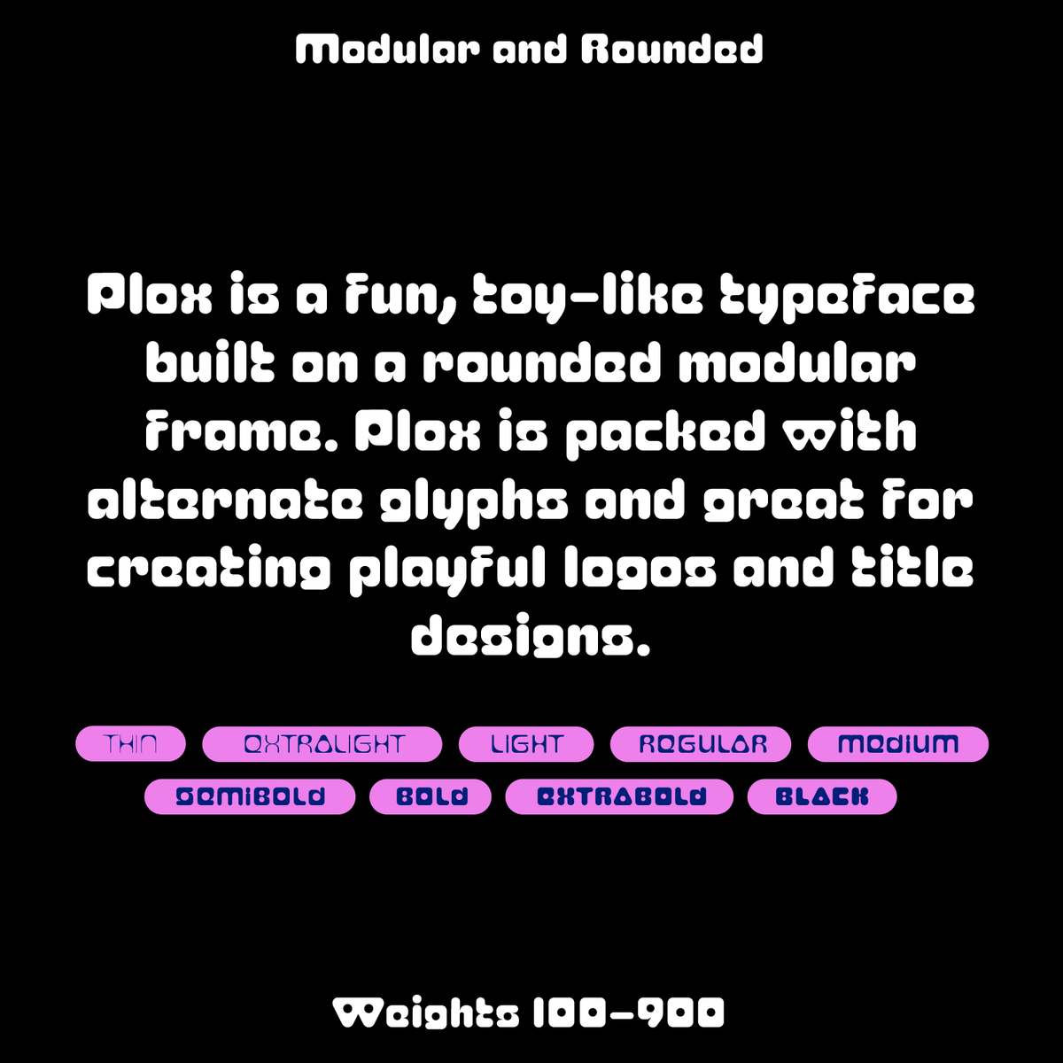 Plox—Cool bubble block font with a playful toy box feel – Mojomox