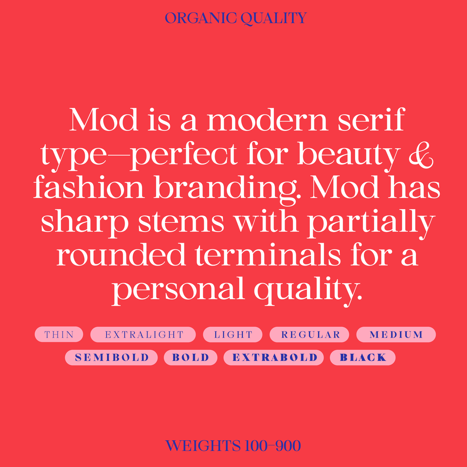 Bauhaus Mod—Modern serif typeface – Mojomox