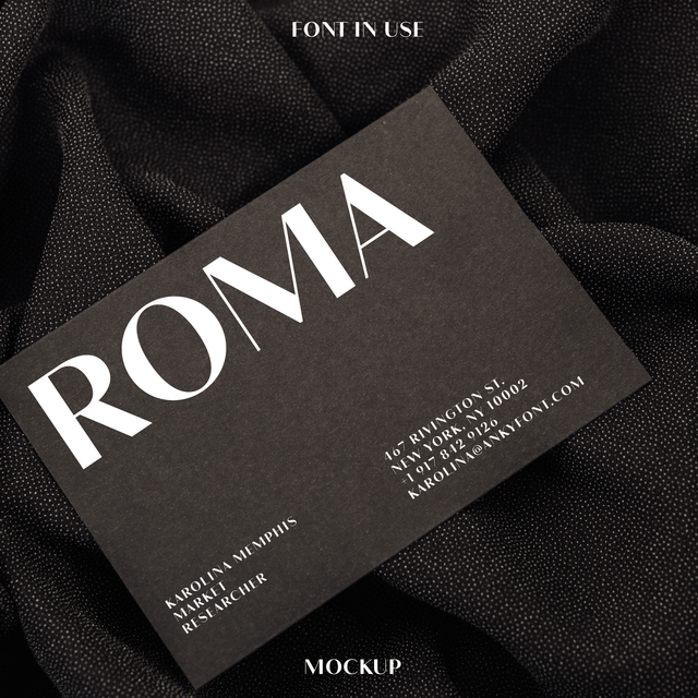 Roma—Sans-serif contrast typeface – Mojomox