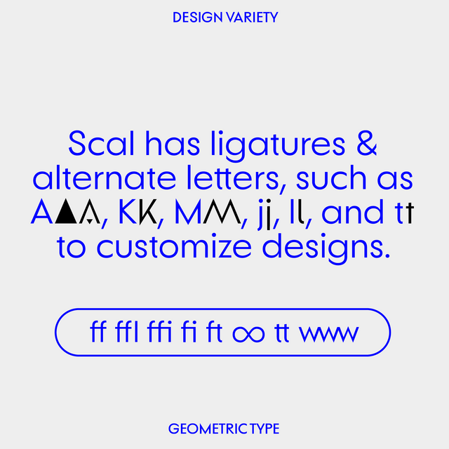 Scal—Pointy font, classic with a modern spin – Mojomox