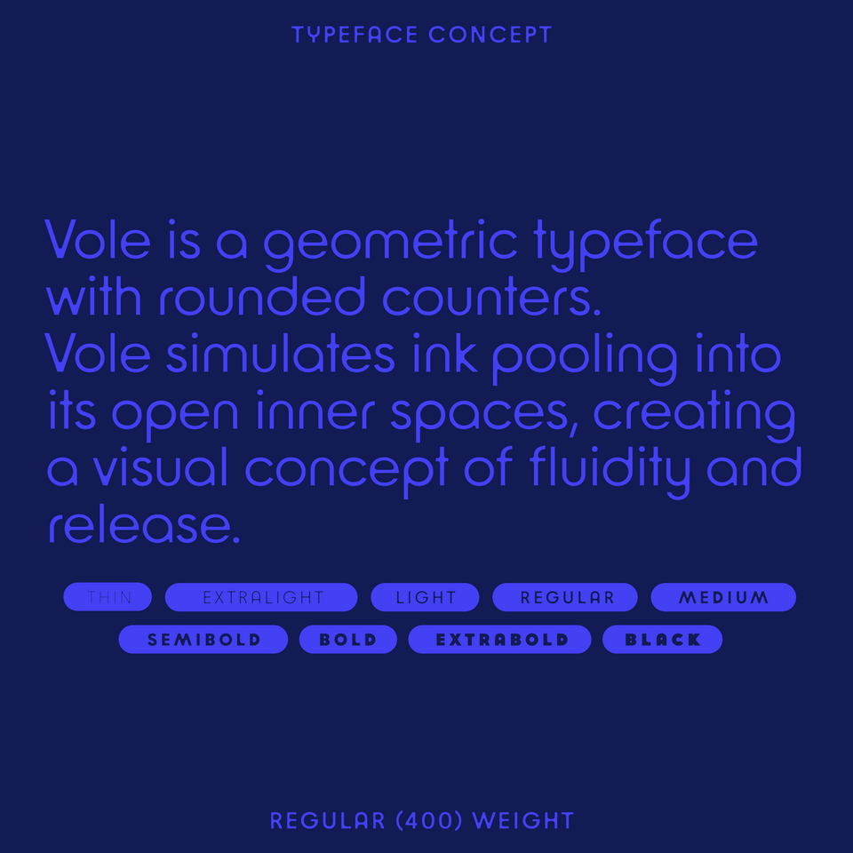 Bauhaus Vole—Geometric water font – Mojomox