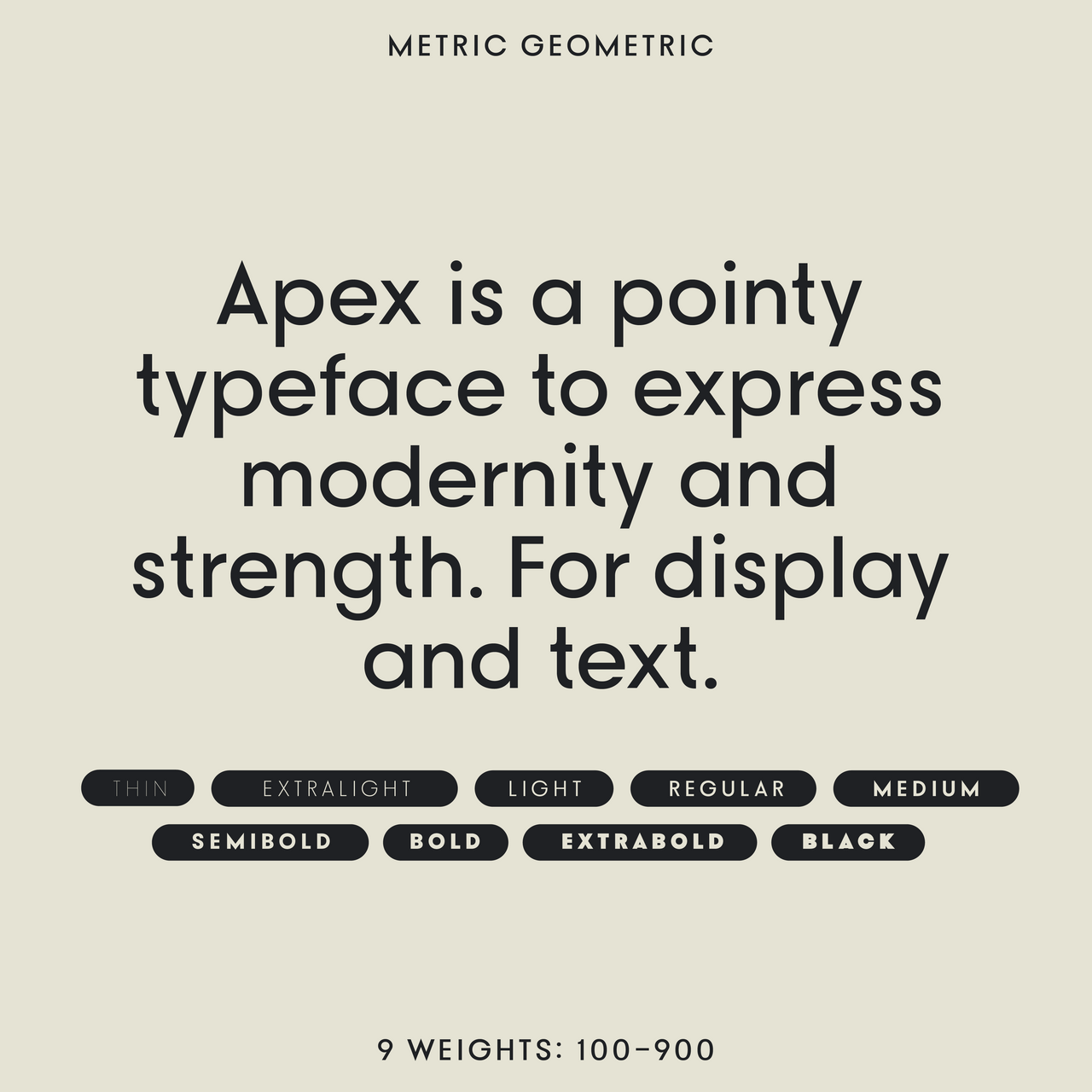 Apex—Bold and pointy sans-serif font with sharp alts – Mojomox