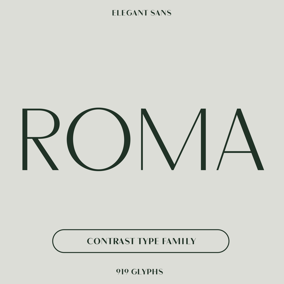 Roma — Modern, humanist typeface – Mojomox