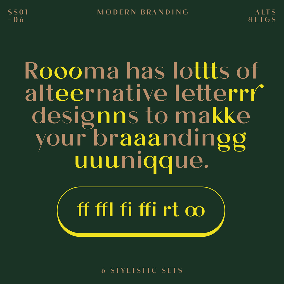 Roma—Sans-serif contrast typeface – Mojomox
